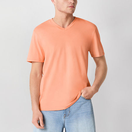 Click here for Arizona Mens V Neck Short Sleeve T-Shirt  Small  O... prices