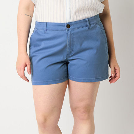 Click here for a.n.a Womens 4 1/2 Mid Rise Chino Short-Plus  30w... prices