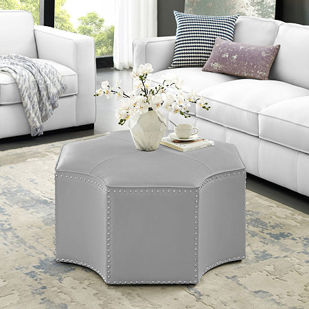 Click here for Inspired Home Fiorella Upholstered Ottoman  One Si... prices