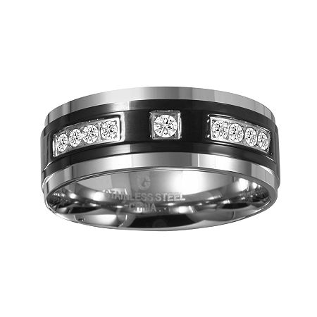 Click here for Mens Â¼ CT.T.W. Natural Diamond 8mm Black Stainles... prices