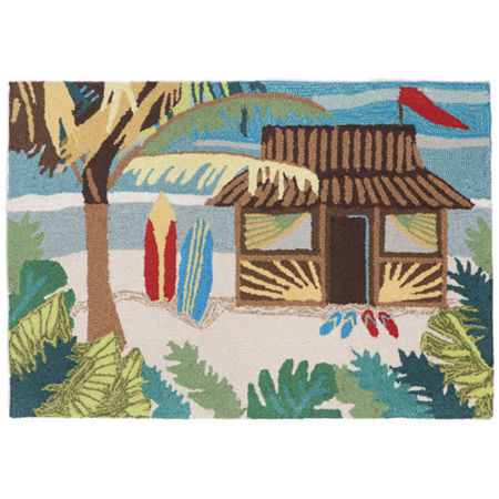 Click here for Liora Manne Frontporch Tiki Hut 2 x 5 Runner Outdo... prices