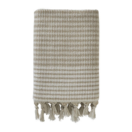 Skl Home Long Borough Turkish Cotton Bath Towel  54 x 28 - Tan
