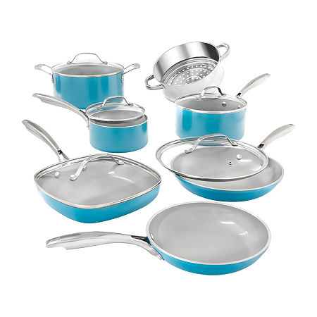 Click here for Gotham Steel Aqua Blue 12-pc. Nonstick Cookware Se... prices