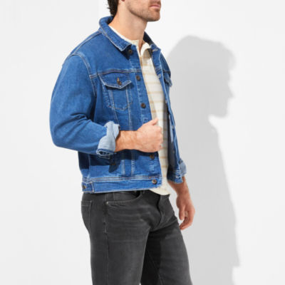 mutual weave Stretch Mens Denim Jacket - JCPenney