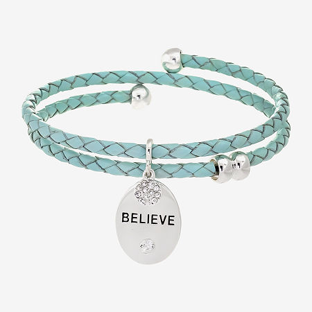 Click here for Sparkle Allure Blue Leather Coil Believe Womens Cu... prices