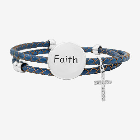 Click here for Sparkle Allure Blue Leather Coil Faith Womens Cubi... prices