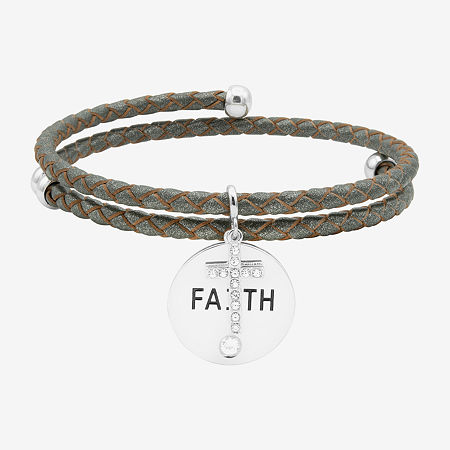 Click here for Sparkle Allure Grey Leather Coil Faith Womens Cubi... prices