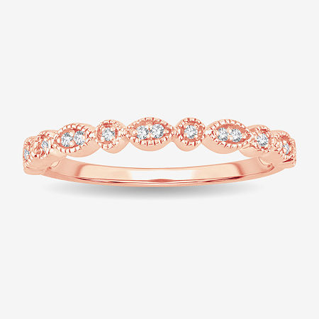 Click here for Diamond-Accent Wedding Band in 10K or 14K Rose Gol... prices