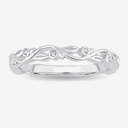 Click here for Diamond-Accent Wedding Band in 10K or 14K White Go... prices