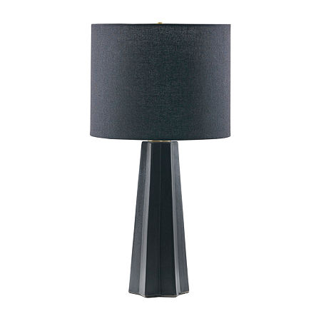 Click here for INK+IVY Athena Geometric Ceramic Table Lamp  One S... prices