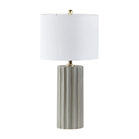 Click here for INK+IVY Glendale Ribbed Ceramic Table Lamp  One Si... prices