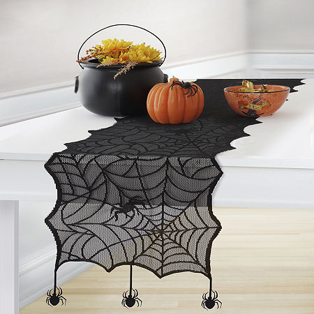 Click here for Elrene Crawling Halloween Spider Lace Table Runner... prices