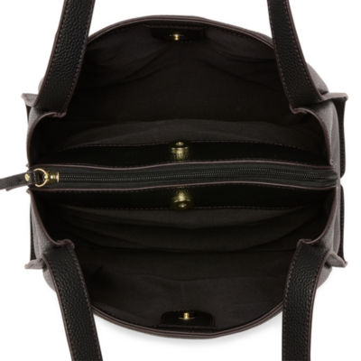 Liz Claiborne Byrn 4 Poster Shoulder Bag, Color: Black - JCPenney