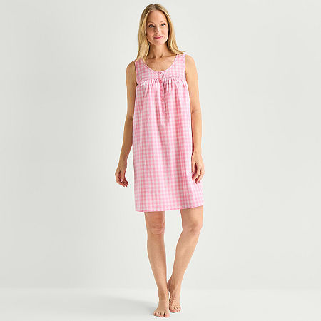 Click here for Adonna Womens Poplin Scoop Neck Nightgown  Petite... prices