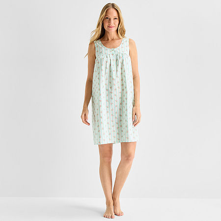 Click here for Adonna Womens Poplin Scoop Neck Nightgown  Petite... prices