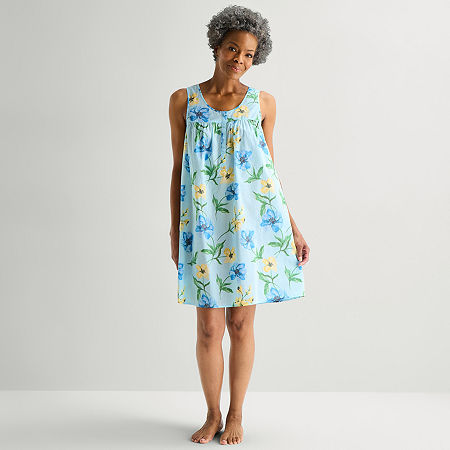 Click here for Adonna Womens Poplin Scoop Neck Nightgown  Petite... prices