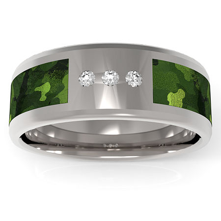 Click here for Green Camo Mens 7MM 1/10 CT. T.W. Natural White Di... prices