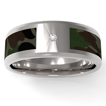 Click here for Green Camo Mens 7MM Diamond Accent Natural White D... prices