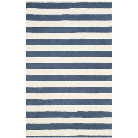 Click here for Safavieh Linette Stripe Hand Tufted Wool Rug  One... prices