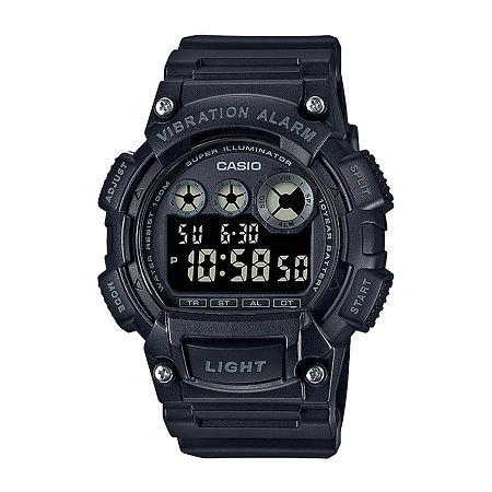 Click here for Casio Mens Digital Black Strap Watch W735h-1bvos... prices