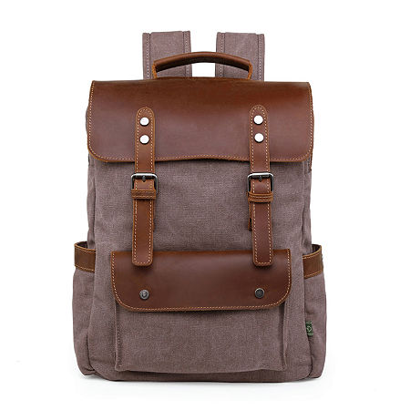 Tsd Brand Valley Hill Canvas Backpack - Brown