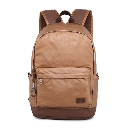 Tsd Brand Urban Light Coated Canvas Backpack - Khaki