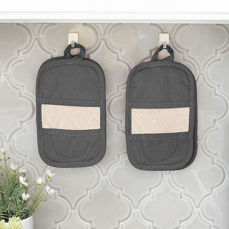 Click here for Ritz Mitz Graphite 4-pc. Pot Holder Set  One Size... prices