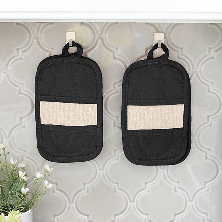 Click here for Ritz Mitz Graphite 4-pc. Pot Holder Set  One Size... prices