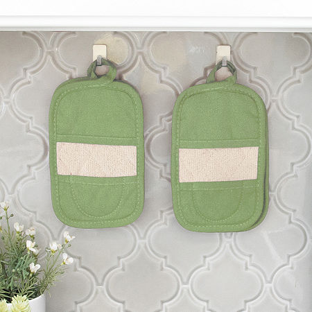 Click here for Ritz Mitz Graphite 4-pc. Pot Holder Set  One Size... prices