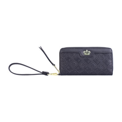 Juicy By Juicy Couture Zip Around Wallet, Color: Black Deboss - JCPenney