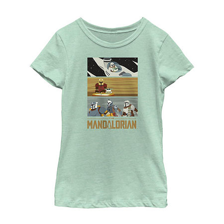Click here for The Mandalorian Little & Big Kid Girls Crew Neck S... prices