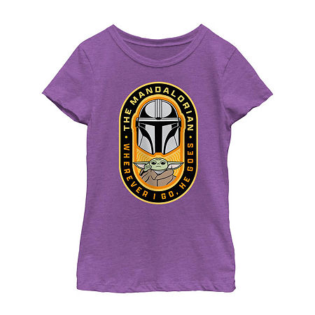 Click here for The Mandalorian Little & Big Kid Girls Crew Neck S... prices