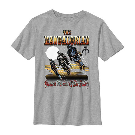 Click here for Mandalorian Little & Big Kid Boys Crew Neck Short... prices