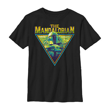 Click here for Mandalorian Little & Big Kid Boys Crew Neck Short... prices