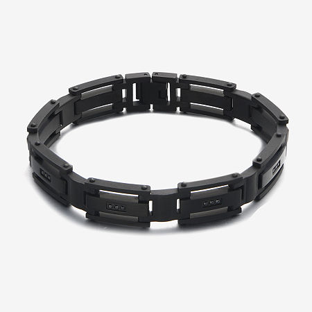 Click here for Mens Stainless Steel 8 1/2 Inch Link Bracelet  One... prices