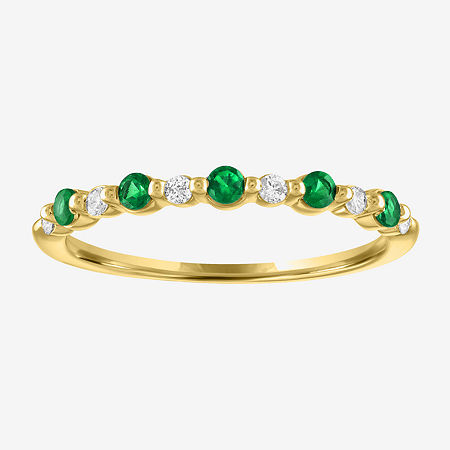 Click here for Modern Bride Lab-Created Gemstone and 1/10 CT.T.W.... prices