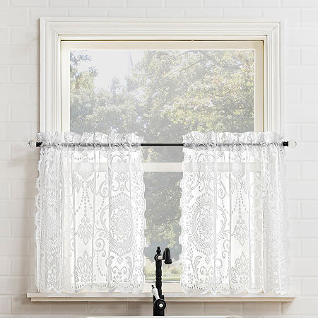 Click here for No 918 Nina Lace 2-pc. Rod Pocket Window Tier  One... prices