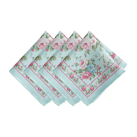 Click here for Vintage-Like Floral Garden Napkins  Set of 4 - Mul... prices