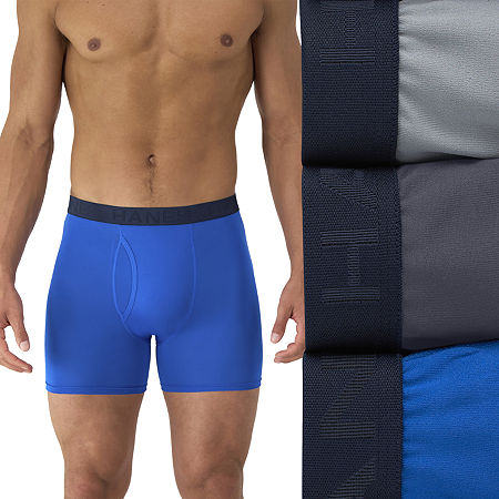 Click here for Hanes Ultimate(R) Comfort 3pk. Boxer Briefs - Blue... prices