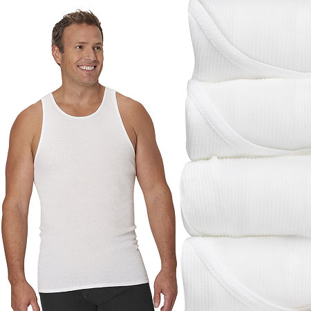 Click here for Mens Big & Tall Hanes Ultimate(R) Tank Top - White prices
