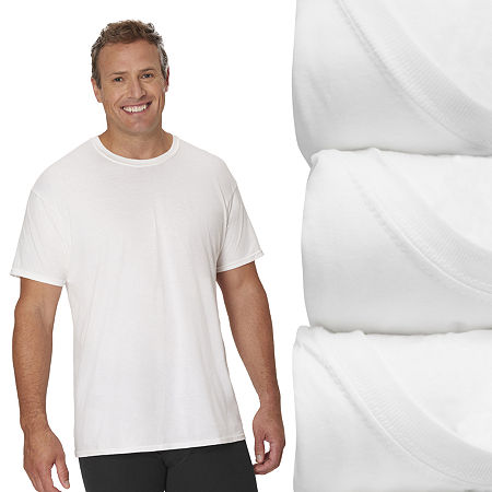 Click here for Mens Big & Tall Hanes Ultimate(R) 3pk. Tee - White prices