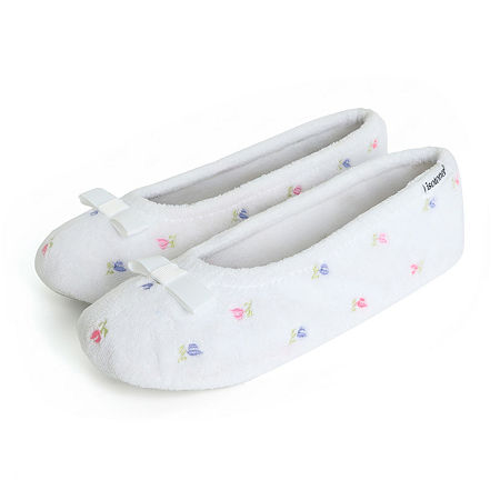 Click here for Isotoner Microterry Womens Ballerina Slippers  Sma... prices