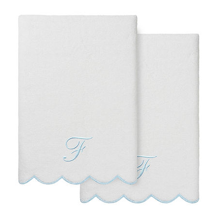 Click here for Linum Home Textiles Adornia Blue Scallop Personali... prices