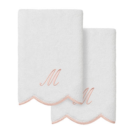 Click here for Linum Home Textiles Adornia Scallop Pink Personali... prices