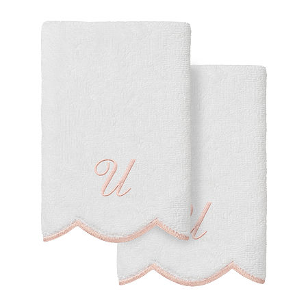 Click here for Linum Home Textiles Adornia Scallop Pink Personali... prices