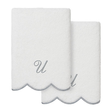 Click here for Linum Home Textiles Adornia Gray Scallop Personali... prices