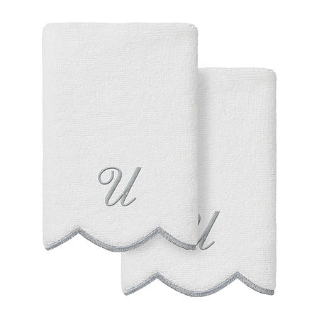 Click here for Linum Home Textiles Adornia Gray Scallop Personali... prices