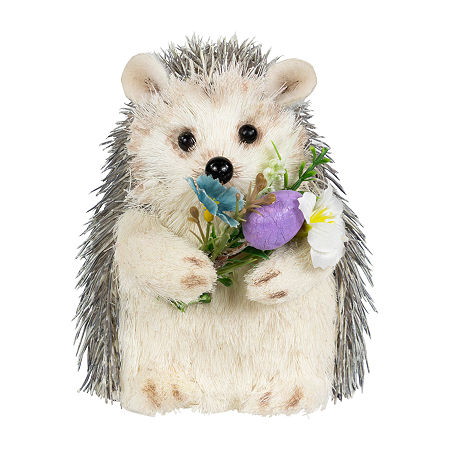 Click here for Northlight 5 Cream And Gray Hedgehog Floral Easter... prices
