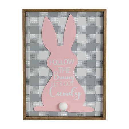 Click here for Northlight 16 Framed Follow The Bunny HeS Got Cand... prices