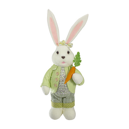 Click here for Northlight 20 White And Green Standing Rabbit East... prices